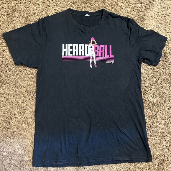 NBA | Shirts | Vintage Miami Heat Tyler Herro Herro Ball Shirt 0s Size ...